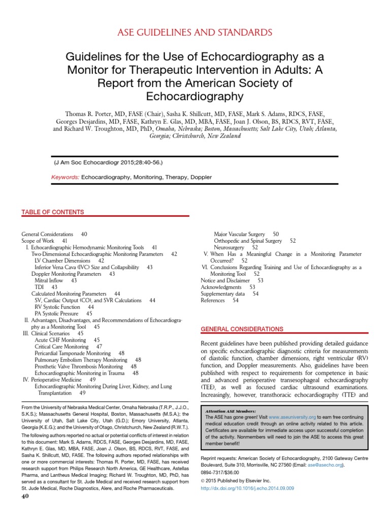 EchoMonitor2015 PDF | PDF | Echocardiography | Diastole