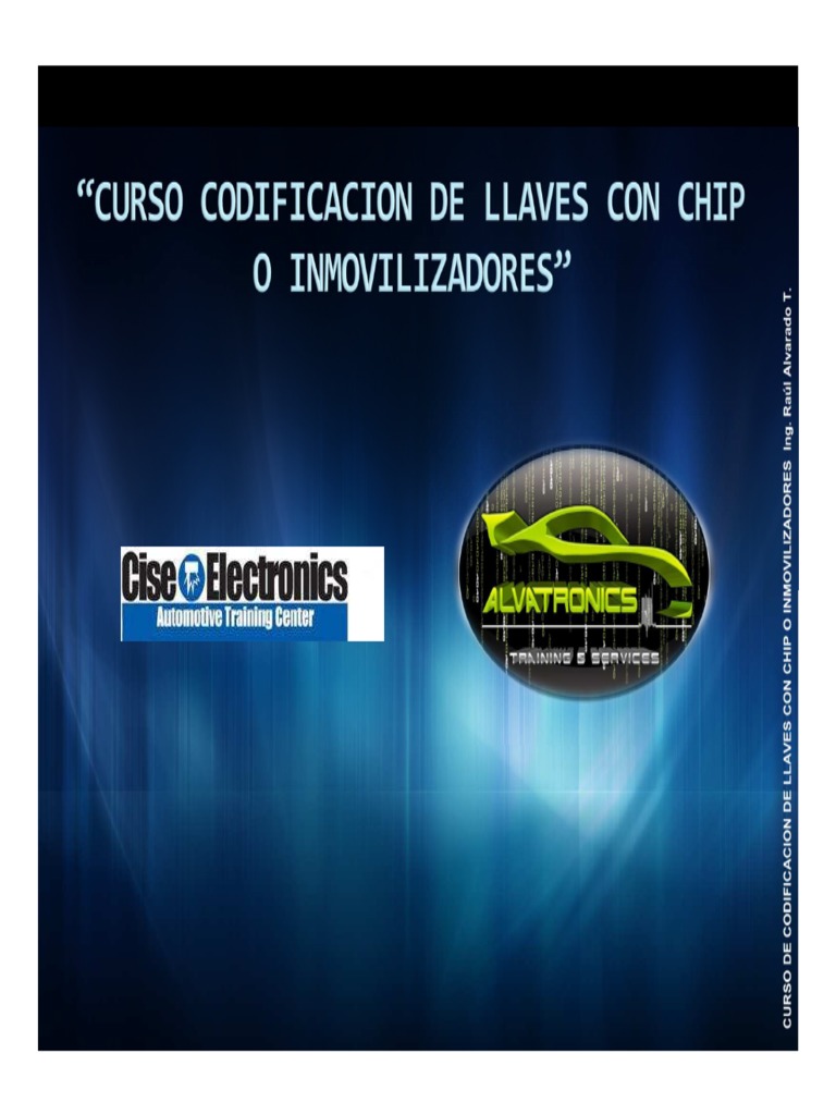 Presentacion Curso Codificacion de Llaves Con Chip o Inmovilizadores 1 ...