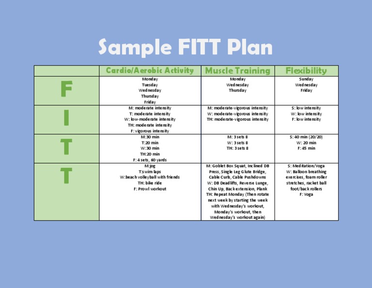 Sample Fitt Plan | PDF