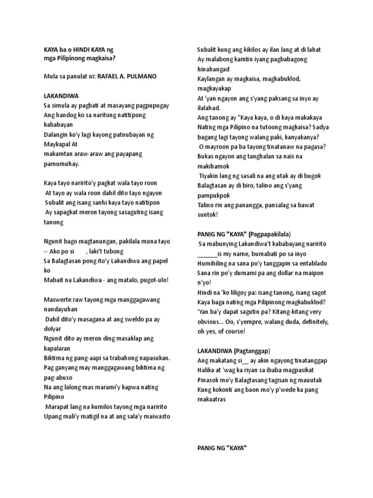 Balagtasan Piece | PDF