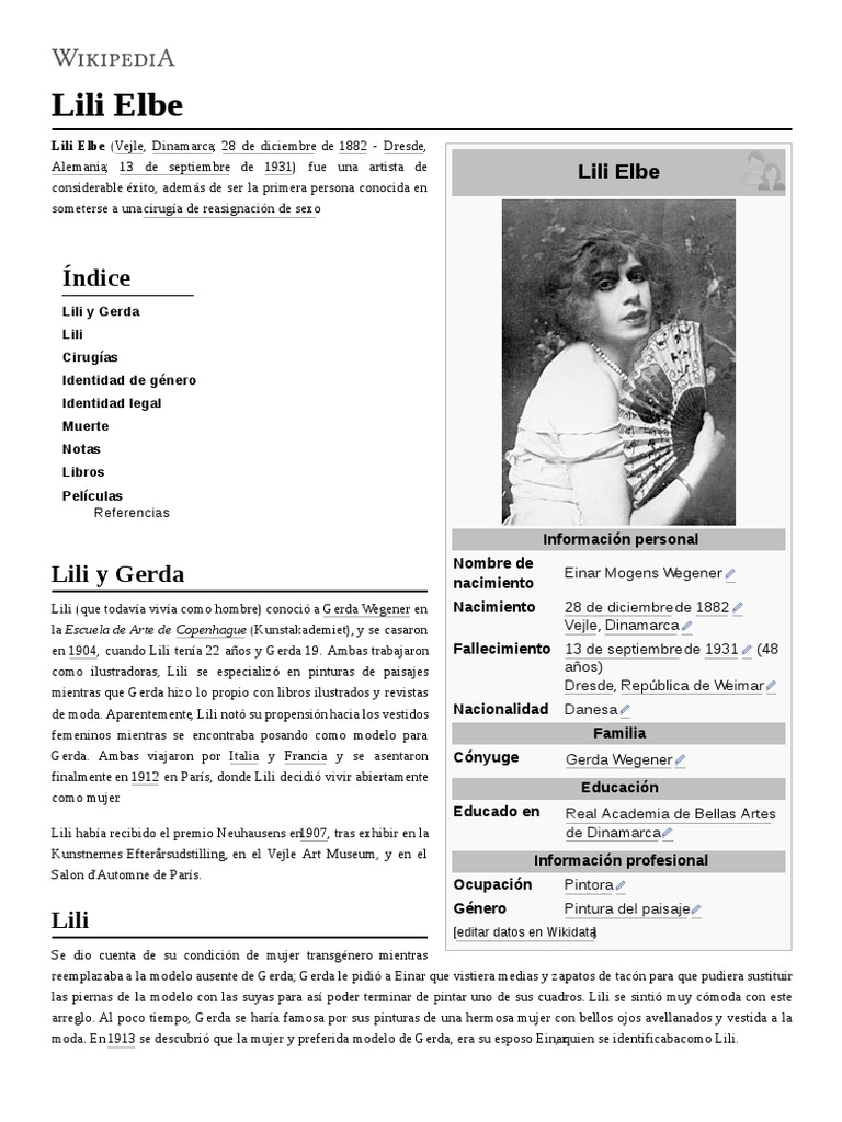Lili Elbe | PDF