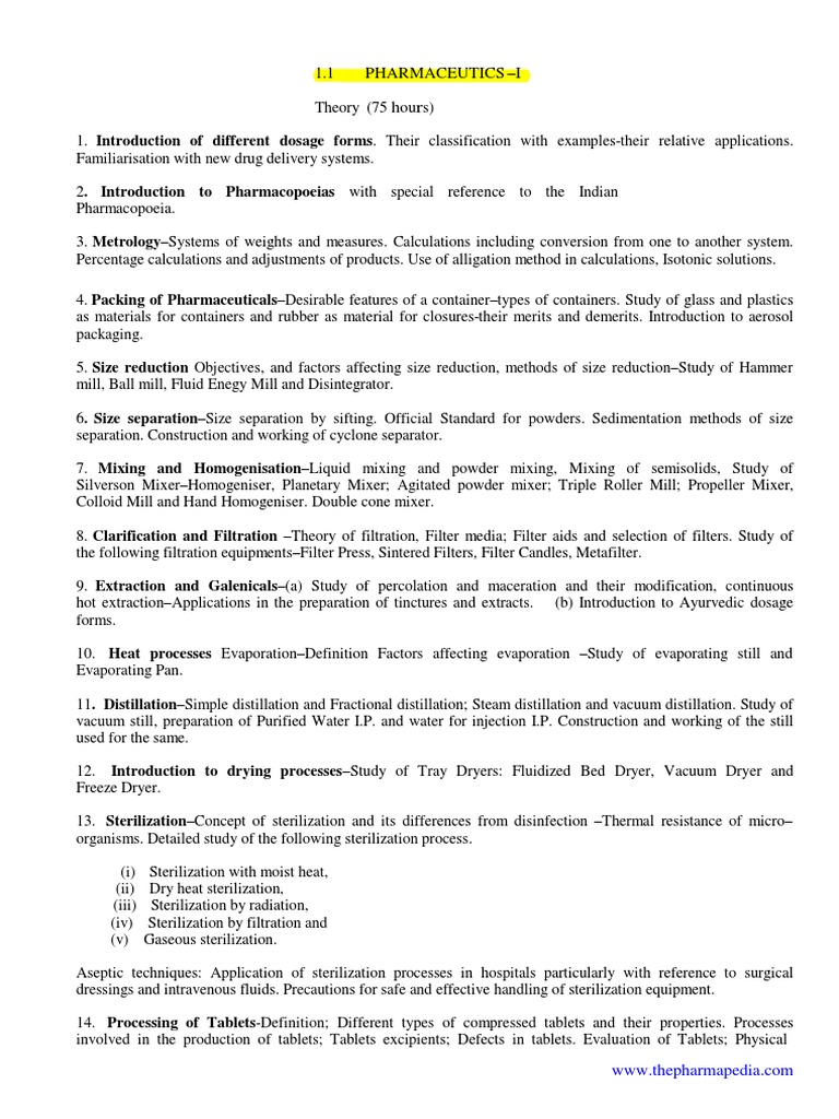 D Pharma Syllabus | PDF | Human Body | Infection