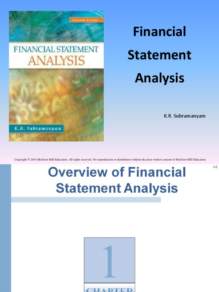 Financial Statement Analysis: K.R. Subramanyam | PDF | Cost Of Capital ...