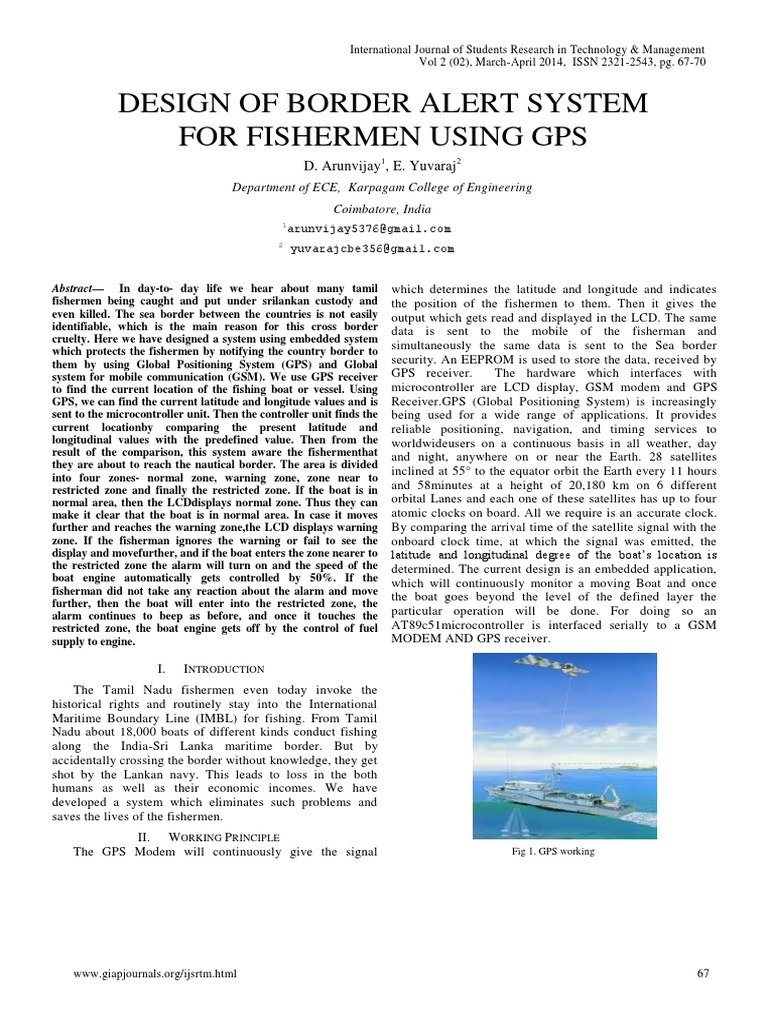 Design of Border Alert System PDF | PDF | Global Positioning System ...