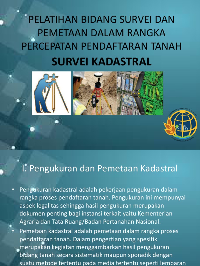 Survei Kadastral Hari Pertama | PDF