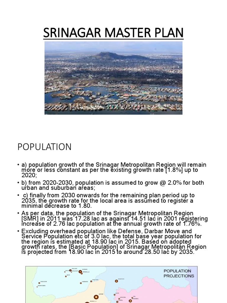 Srinagar Master Plan | PDF | Street | Accessibility