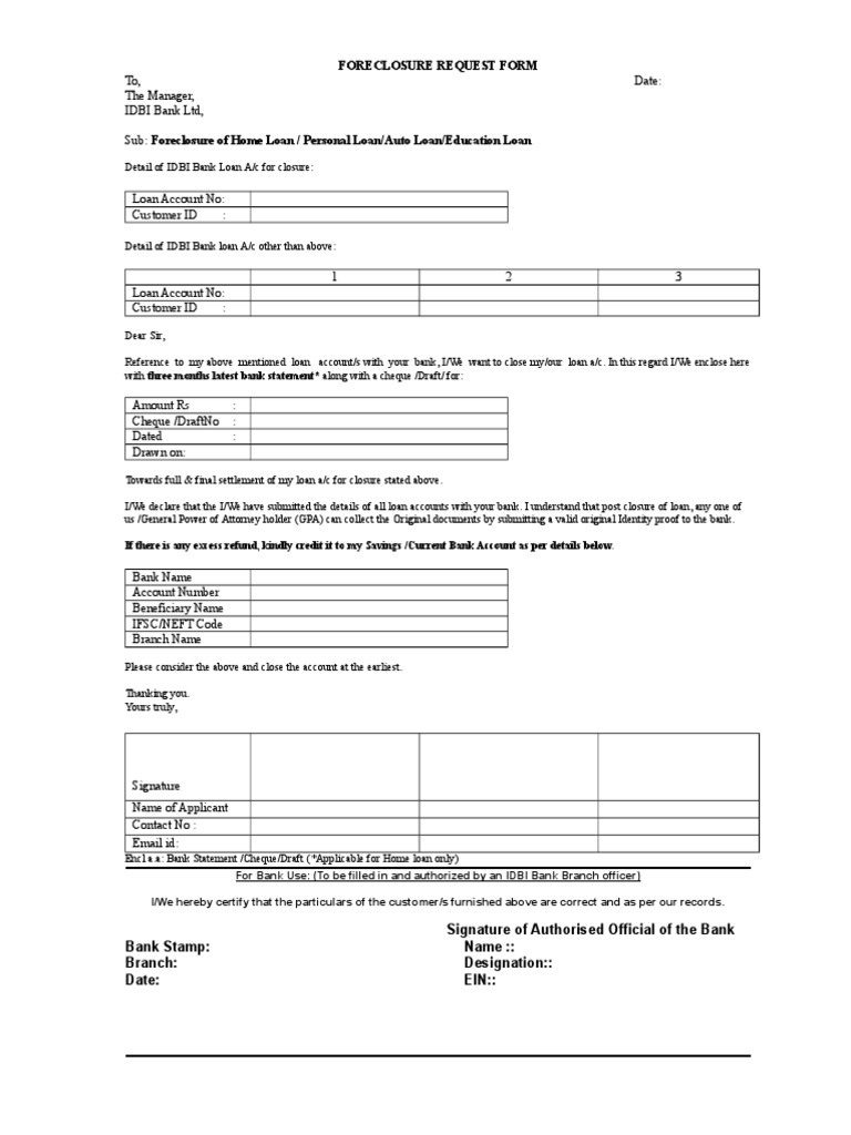 Foreclosure Format | PDF