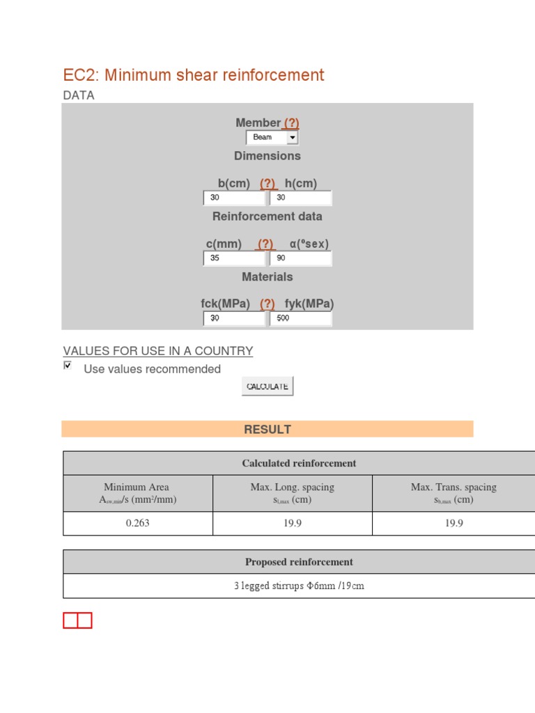 EC2 Minimum Shear Reinforcement | Download Free PDF | Beam (Structure) | Column