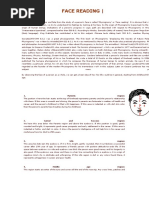 Face Reading | PDF | Human Nose | Lip