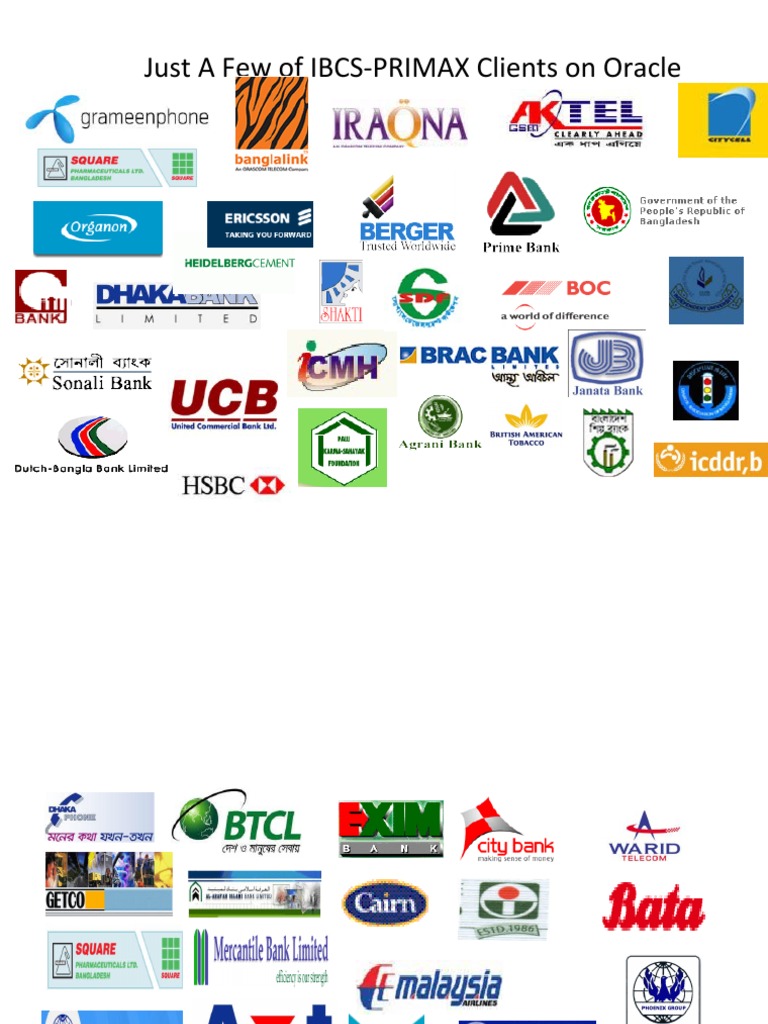 IBCS-PRIMAX Oracle Client List | PDF