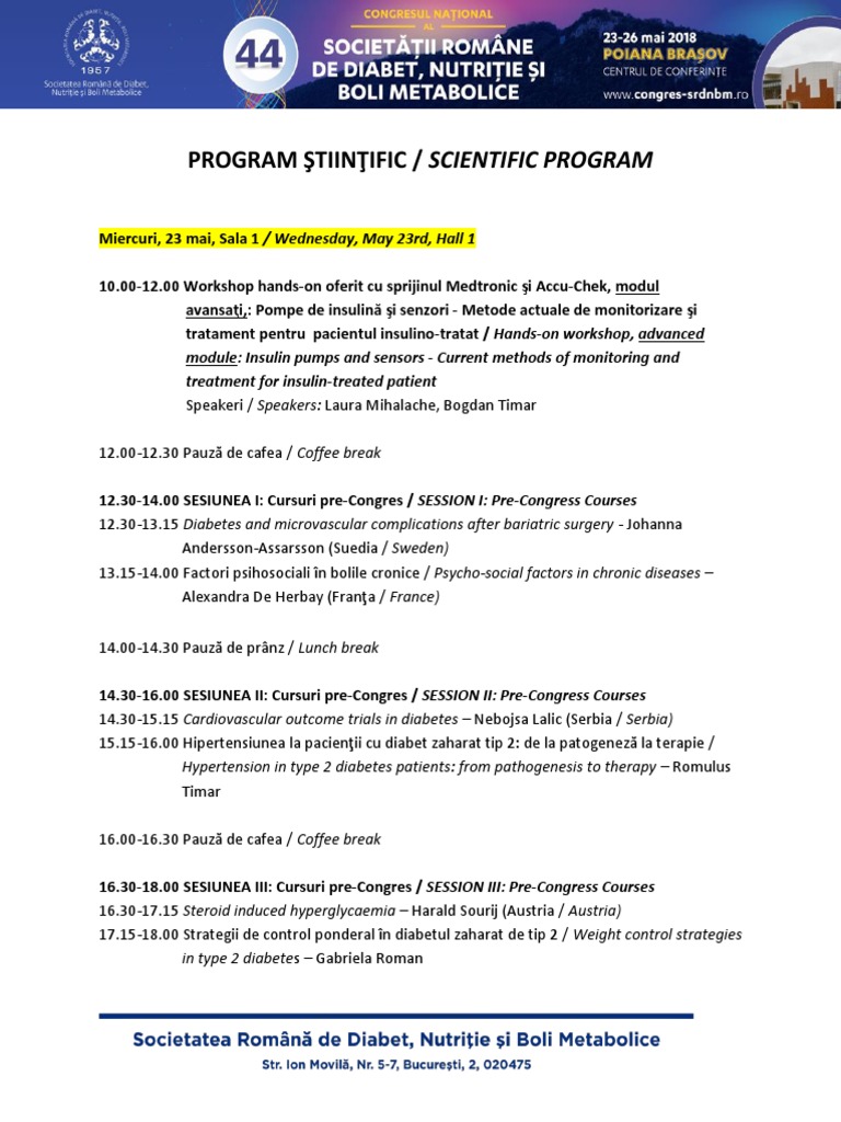 Program Ştiinţific / Scientific Program | PDF