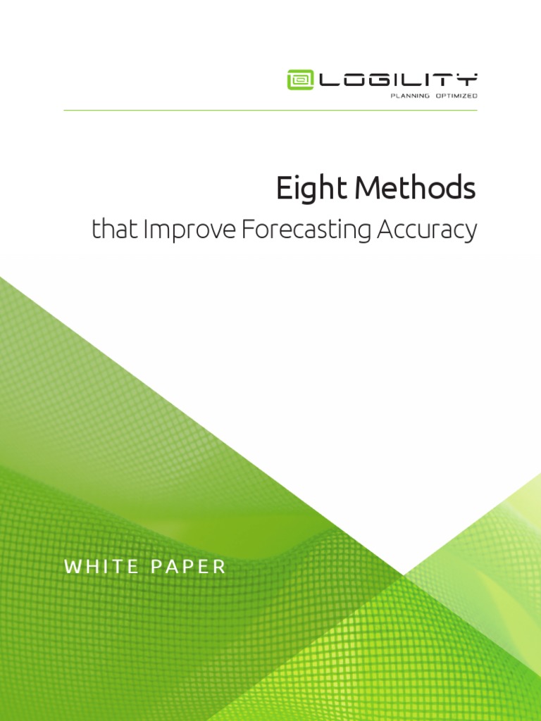 8-Method-That Improve Forecasting Accuracy | PDF | Bias Of An Estimator | Forecasting