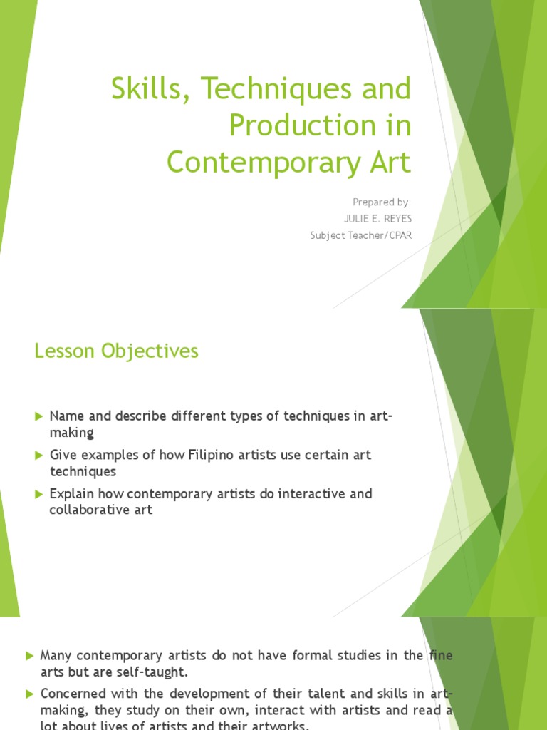 4skills, Techniques and Production in Contemporary Art | PDF | Collage ...