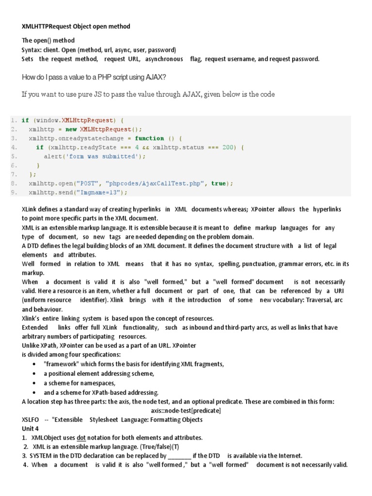 How Do I Pass A Value To A PHP Script Using AJAX? | PDF | Xml | Html ...