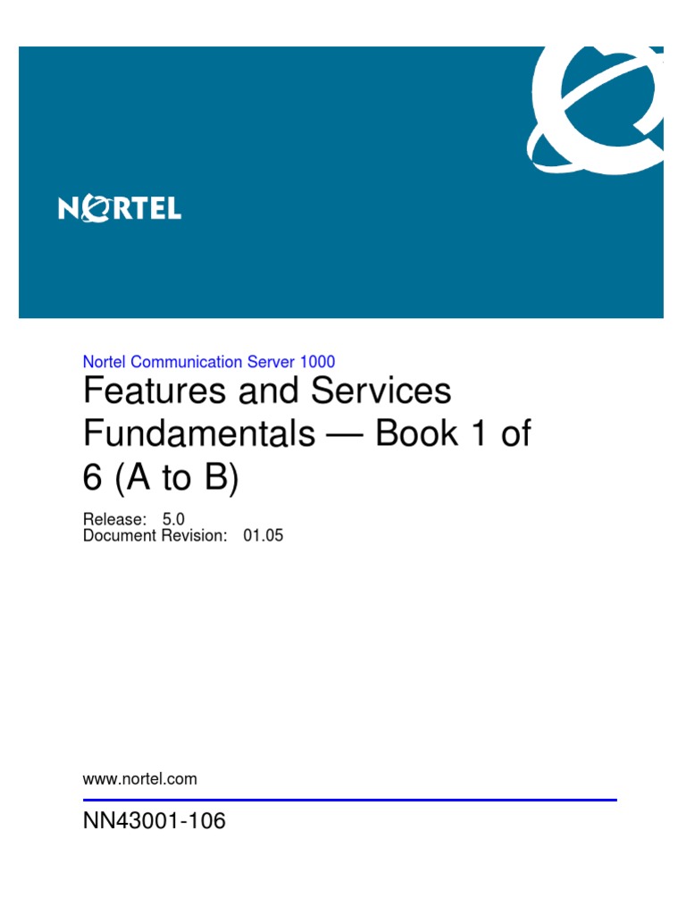 Nortel Features and Services Fundemantals | PDF | Telephone Exchange ...