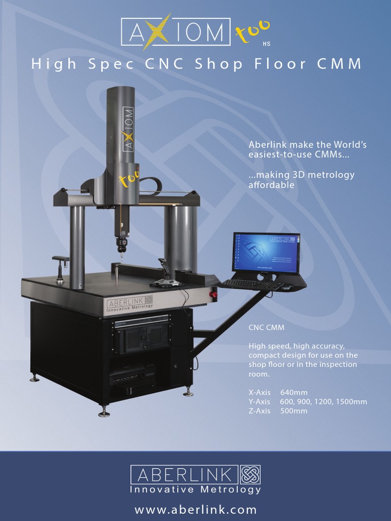 High Spec CNC Shop Floor CMM: Aberlink Make The World'S Easiest-To-Use ...