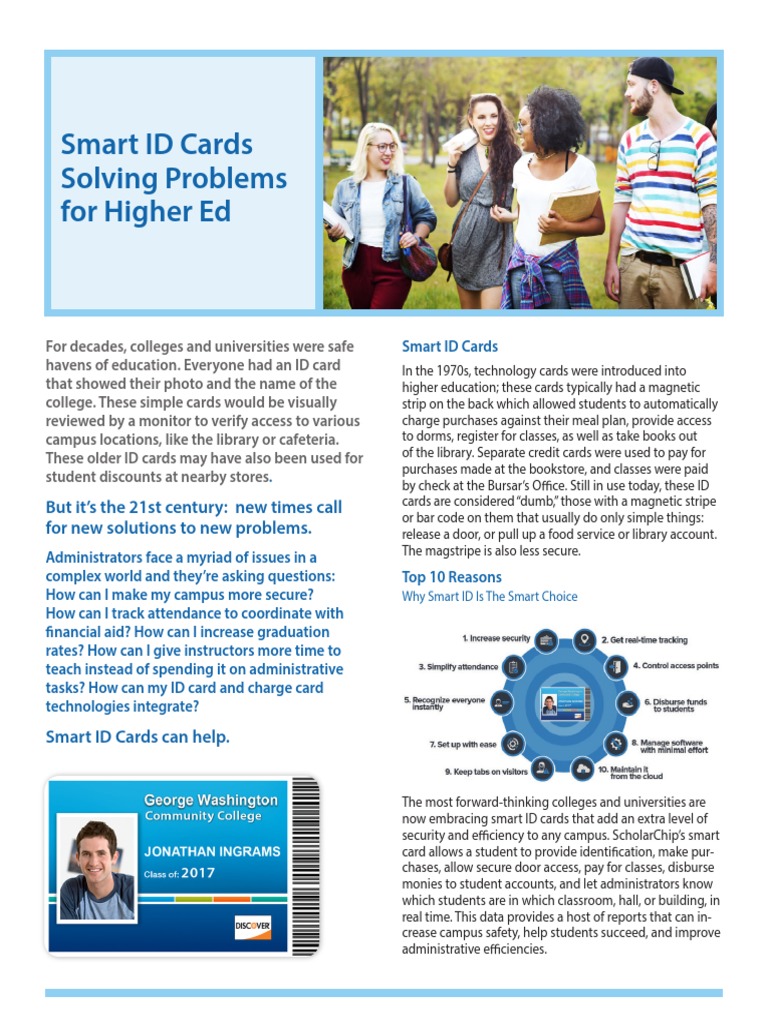 Smart ID Cards Solving Problems For Higher Ed | Download Free PDF ...