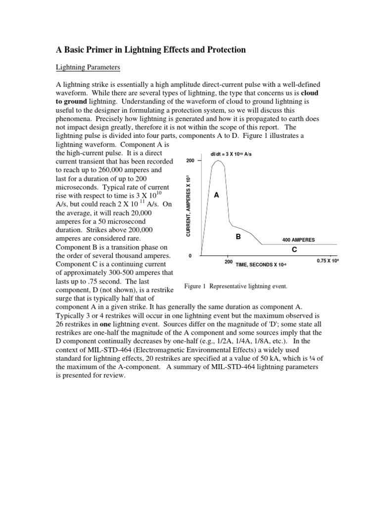 A Basic Primer in Lightning Effects and Protection | PDF | Lightning ...