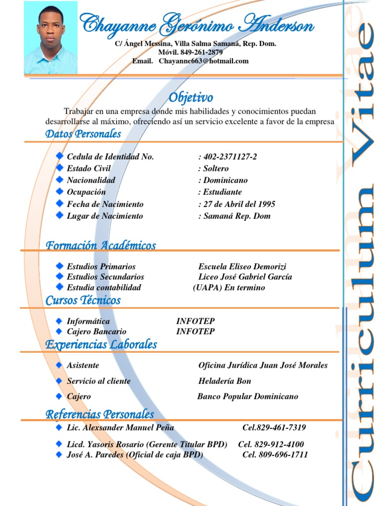 Curriculum Chayanne Geronimo | PDF