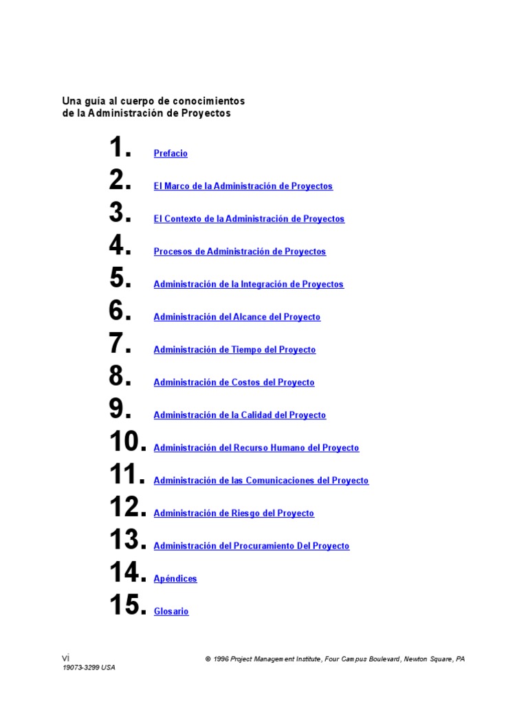 8 - PMBOK - A Guide To The Project Management | PDF | Proceso de ...