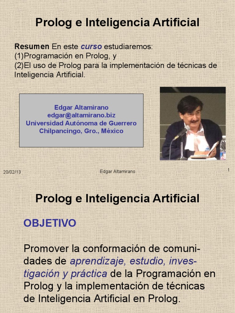Prolog Presentacion | PDF | Inteligencia artificial | Inteligencia (IA ...