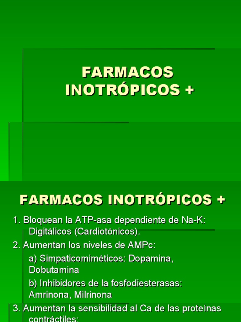 5 FARMACOS INOTRÓPICOS
