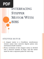 Interfacing Stepper Motor With 8085 | PDF | Microprocessor | Computer Engineering