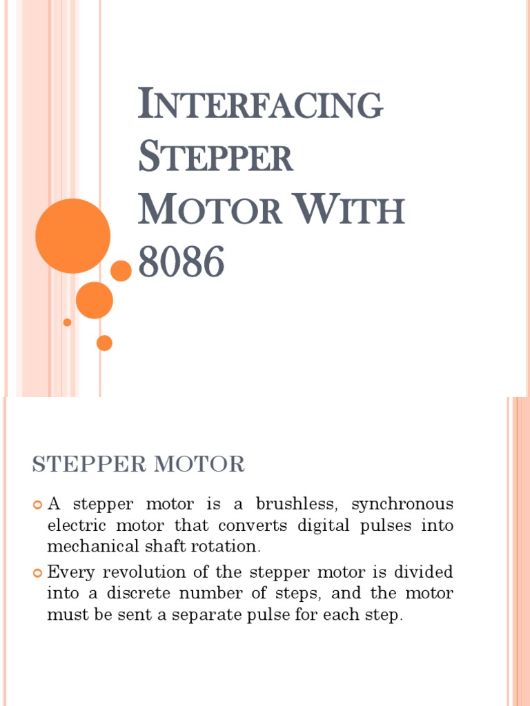 Stepper Motor Interfacing | PDF