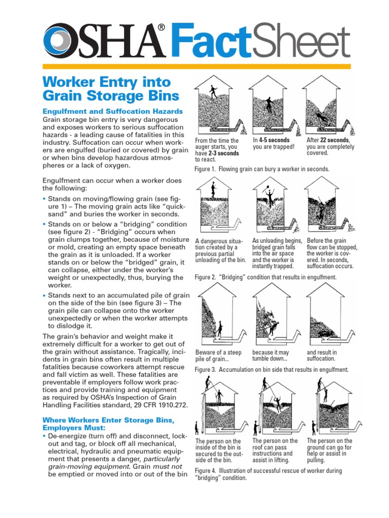 Grain Storage Factsheet | PDF | Safety | Occupational Safety And Health