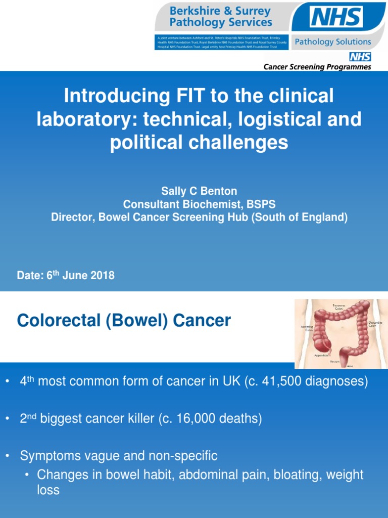 Sally Benton Introducing Fit To The Clinical Laboratory Technical ...