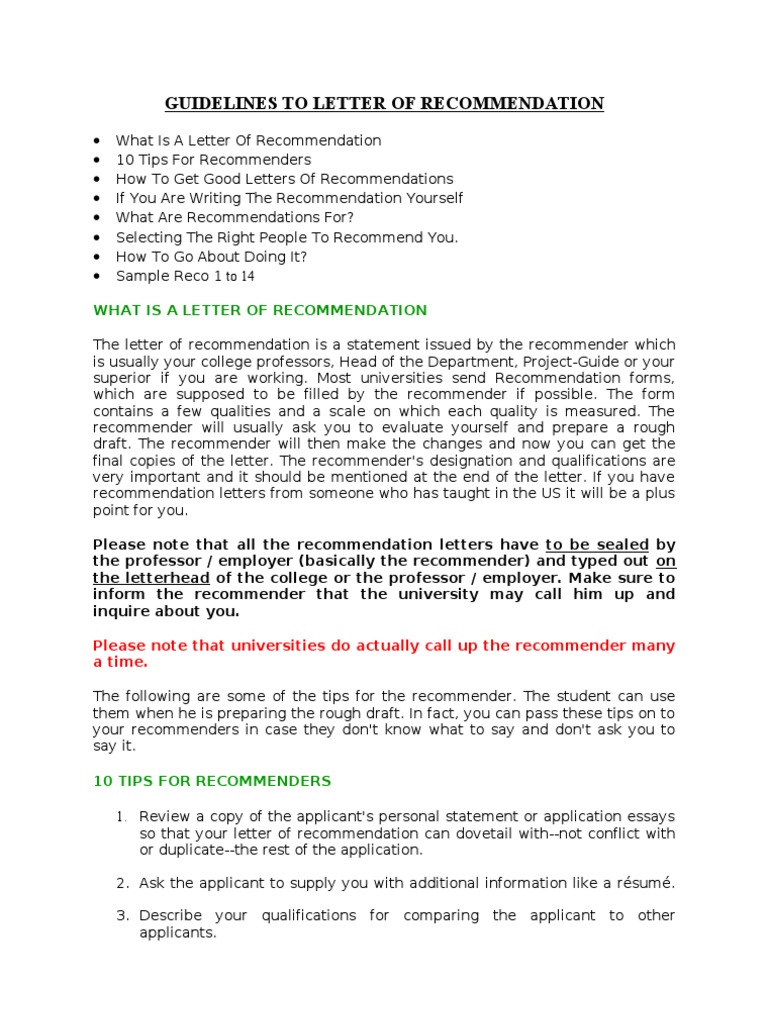 Sample Recommendation Letters | PDF | Graduate School | Postgraduate ...