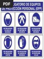 Letreros de Uso Obligatorio de Epp | PDF