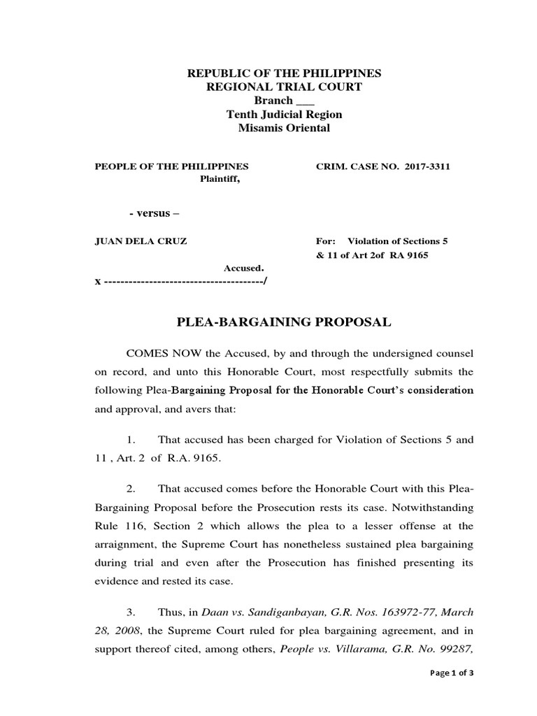 Republic of The Philippines Regional Trial Court Branch - Tenth Judicial Region Misamis Oriental ...