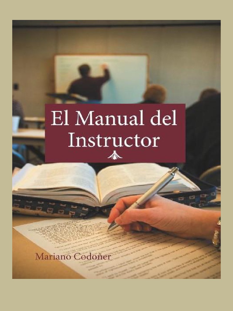 El Manual Del Instructor | PDF | Adultos | Maestros