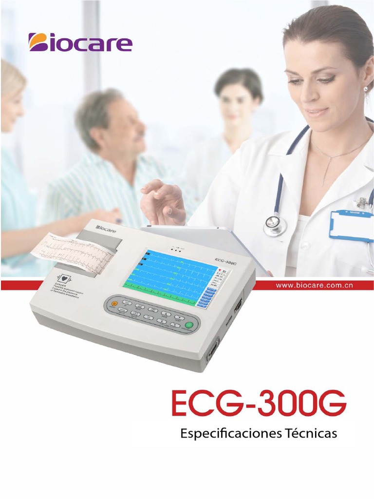 Ecg 300 G | PDF | Electrocardiografia | Ingeniería Electrónica