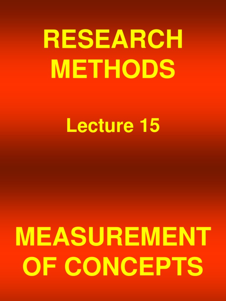 Research Methods - STA630 Power Point Slides Lecture 15 | PDF ...