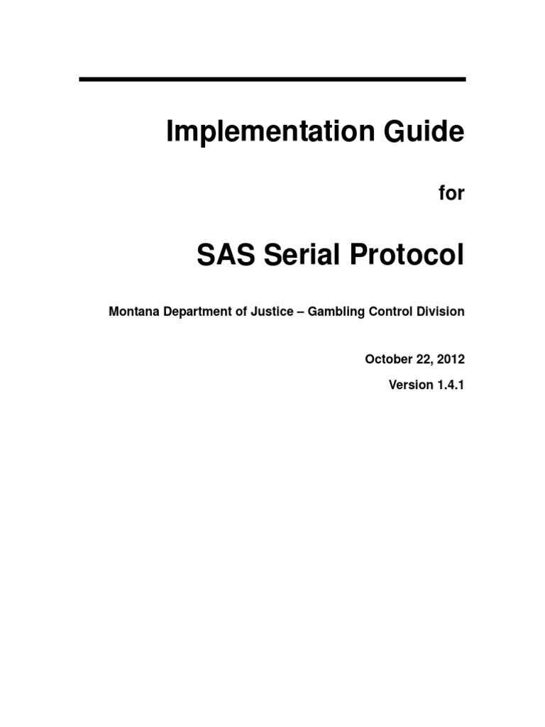 Implementation Guide: Montana Department of Justice - Gambling Control ...
