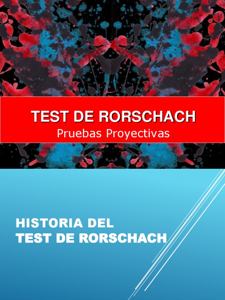 Test de Rorschach | PDF | Sicología | Conceptos psicologicos
