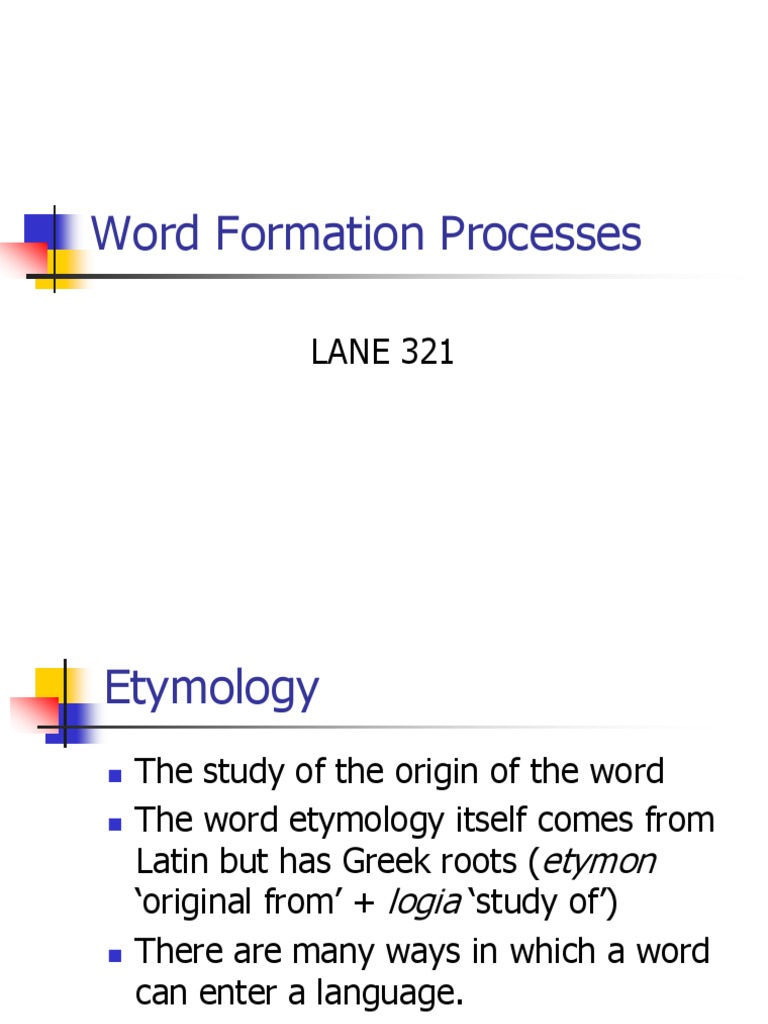 5word Formation Processes | PDF | Linguistic Morphology | Linguistic ...