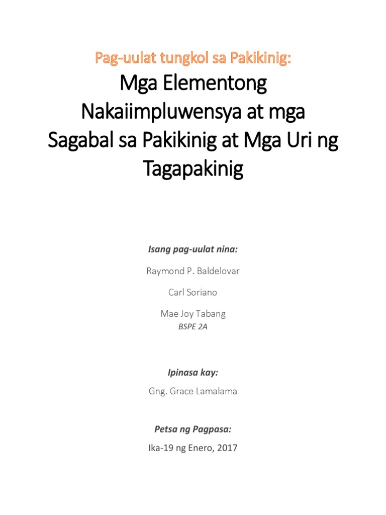 Balangkas Filipino | PDF