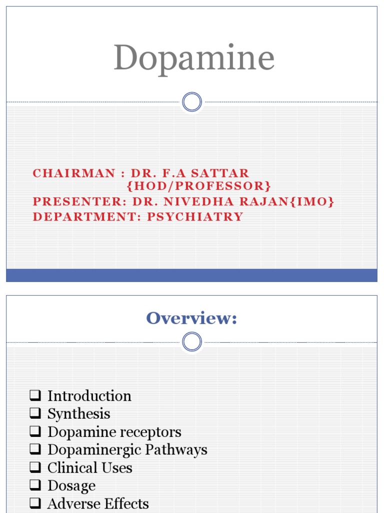 Dopamine | PDF | Dopamine | Neurophysiology