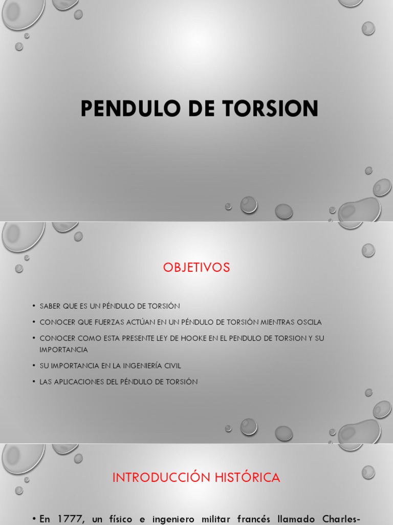 Pendulo de Torsion | PDF | Péndulo | Física