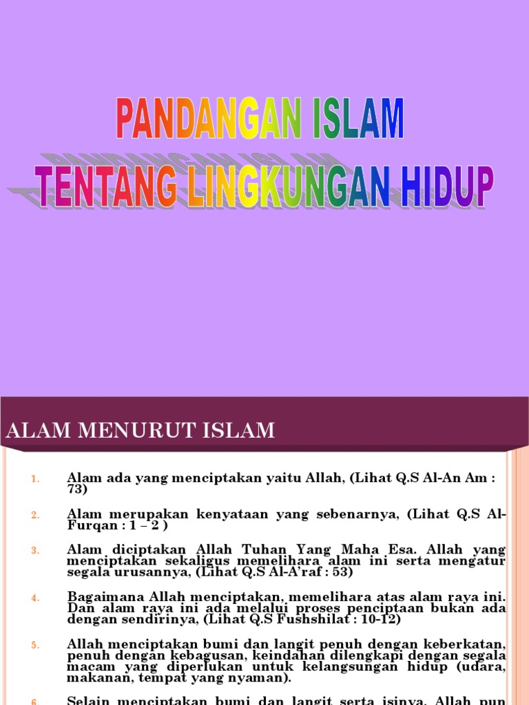 A Pandangan Islam | PDF | Filsafat