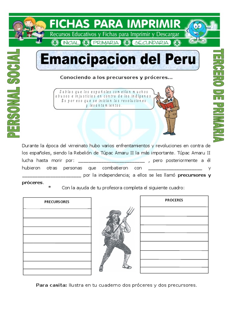 Ficha Cuales Son Los Simbolos Patrios para Tercero de Primaria | PDF ...