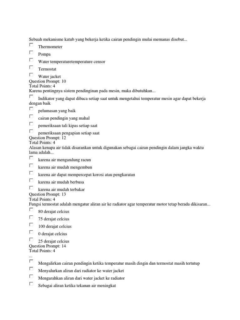 Sebuah Mekanisme Katub Yang Bekerja Ketika Cairan Pendingin Mulai ...