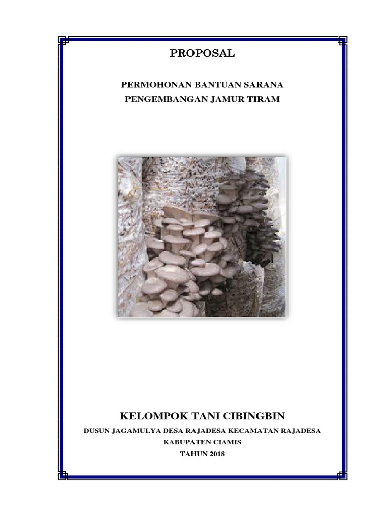 Proposal Jamur Tiram | PDF