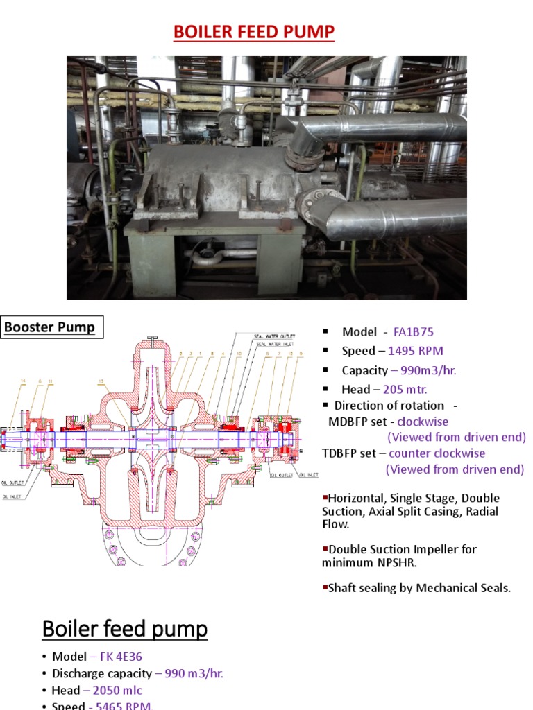 Boiler Feed Pump | PDF | Bearing (Mechanical) | Pump