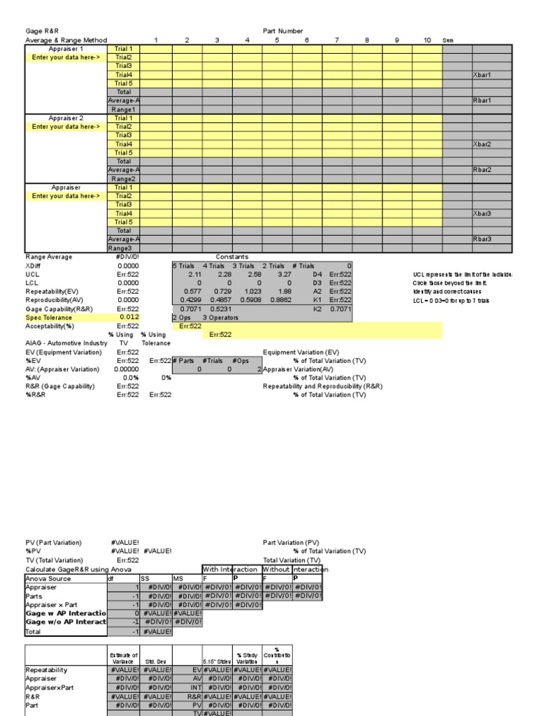 MSA Study | PDF | Standard Deviation | Scientific Method