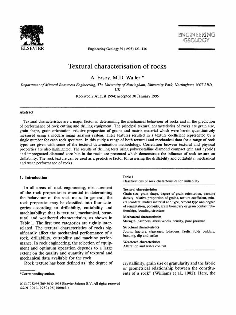 Textural Characterisation of Rocks | PDF | Hardness | Rock (Geology) Textural Characterisation of Rocks | PDF | Hardness | Rock (Geology)