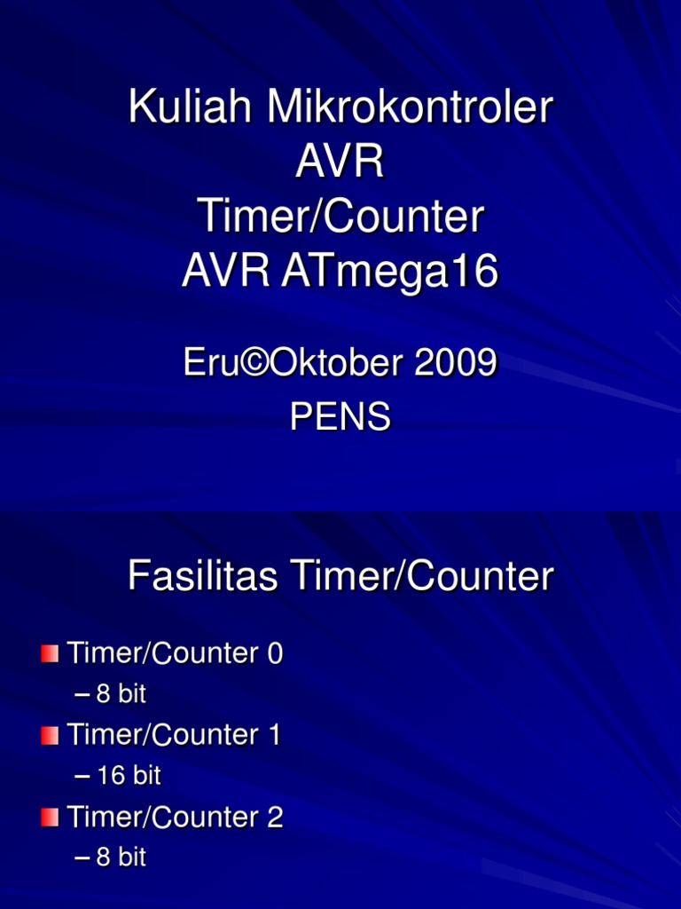 Timer Counter AVR | PDF | Timer | Computer Engineering